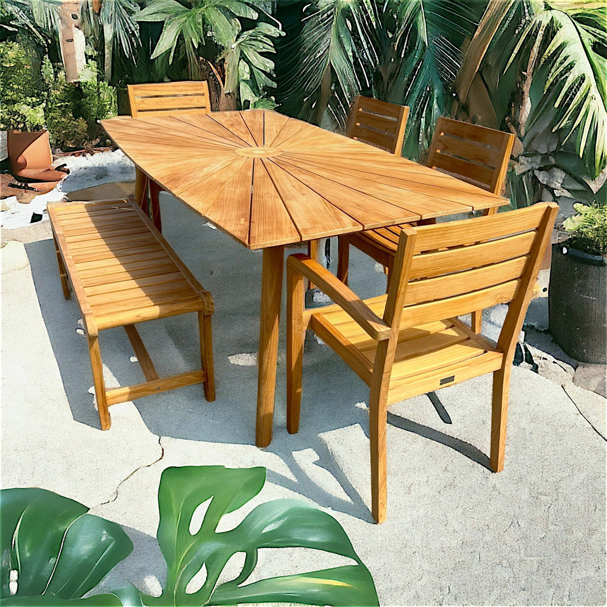 Cambria Teak Dining Set – Hawaiian Discovery Furniture