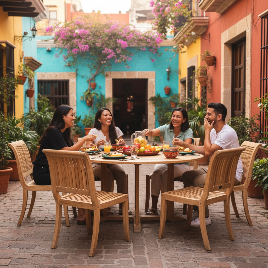 Curtis Teak Dining Set – Hawaiian Discovery Furniture