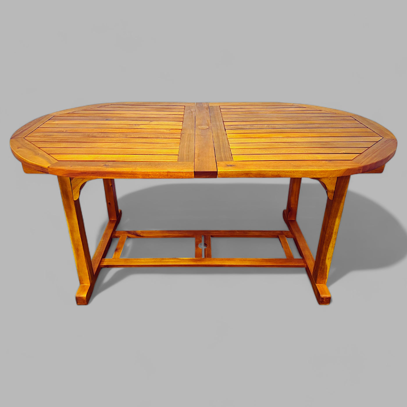 T003 - Acacia Oval Extension Table – Hawaiian Discovery Furniture