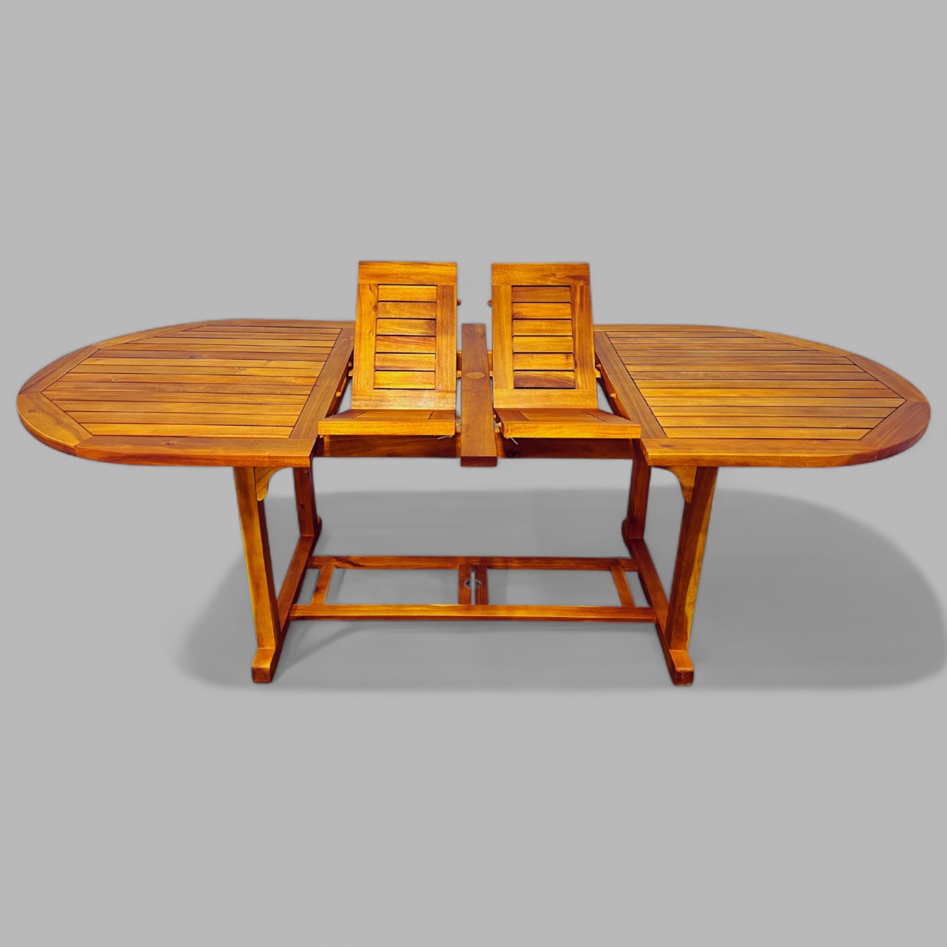 T003 - Acacia Oval Extension Table – Hawaiian Discovery Furniture
